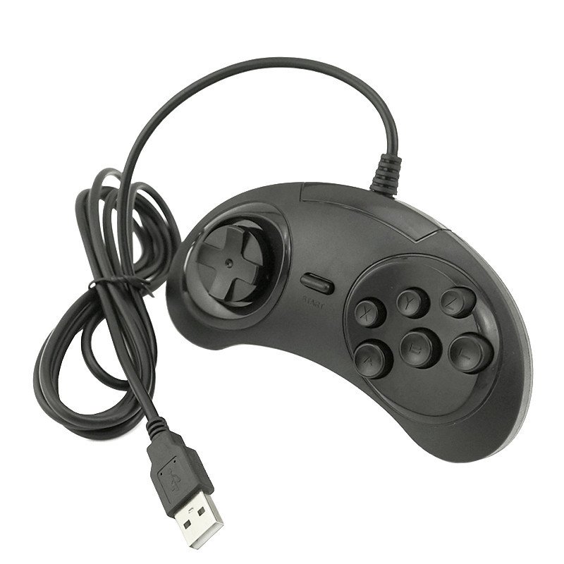 Buy Wholesale Classic Wired 6 Buttons SEGA USB Gamepad Game ...