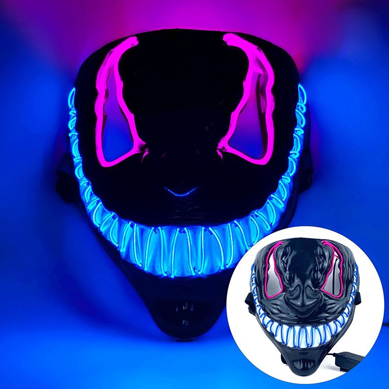 Buy Bulk Venom Halloween Party Mask Neon LED Mask Luminous ...